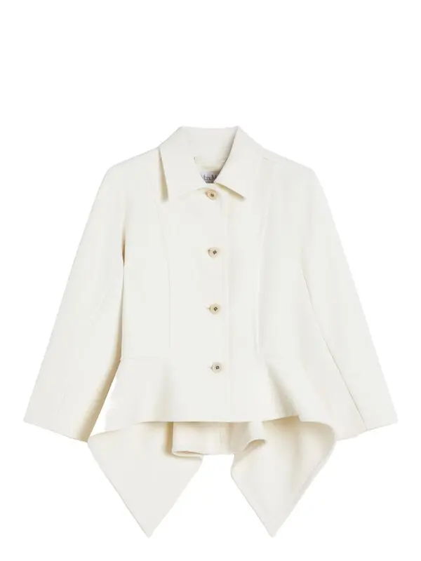 Max Mara Bonded Sable Jacket - Ivory