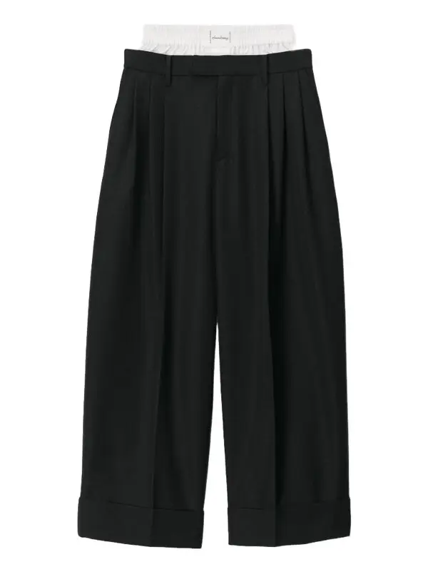 Alexander Wang Layered Tailored Trousers - Black
