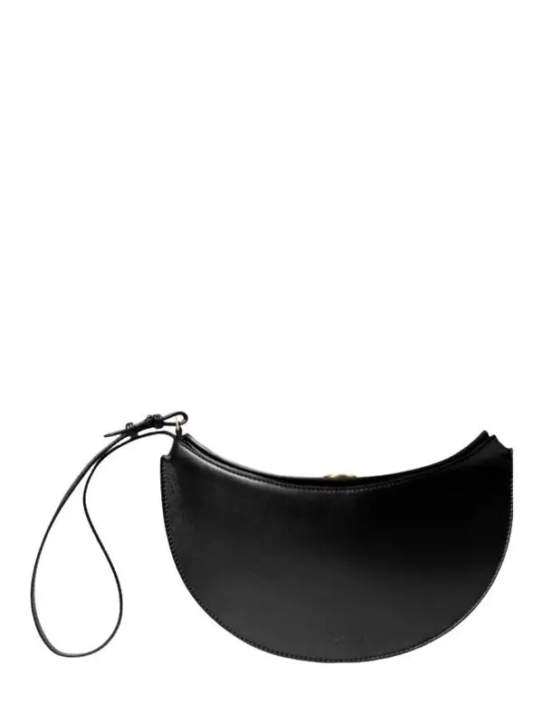 Jacquemus Logo Embossed Shoulder Bag - Black