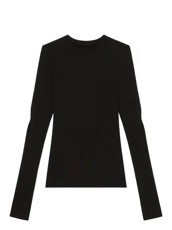 Givenchy Jersey Top With Graphic Cut-outs - Black