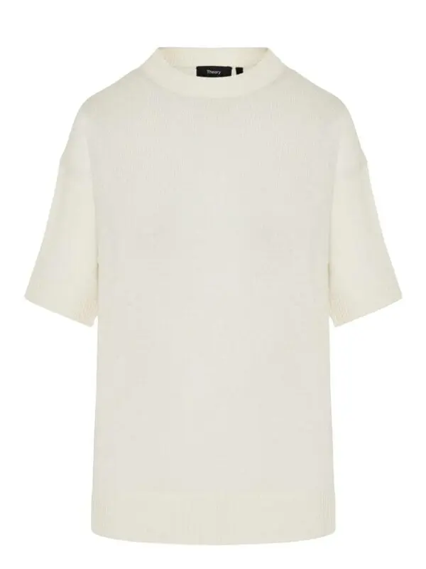 Theory Cashmere Crewneck T-shirt - White