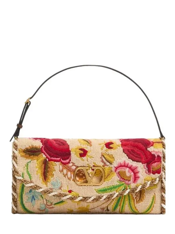 Valentino Garavani Vain Small Shoulder Bag - Nude