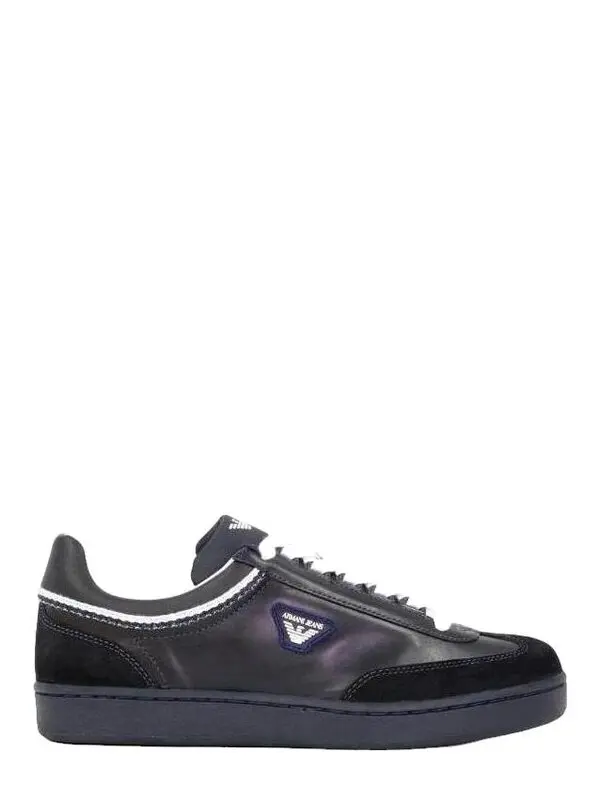 Emporio Armani Logo Low-top Sneakers - Black