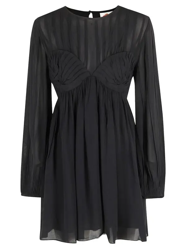 Farm Rio Long-sleeved Dress - Black