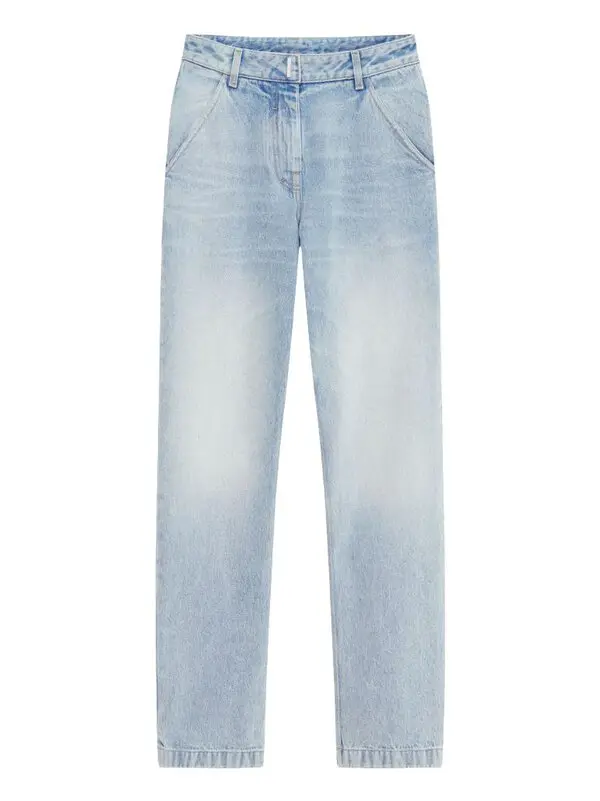 Givenchy Oversized Boyfriend Jeans In Light Wash Denim - Light Blue