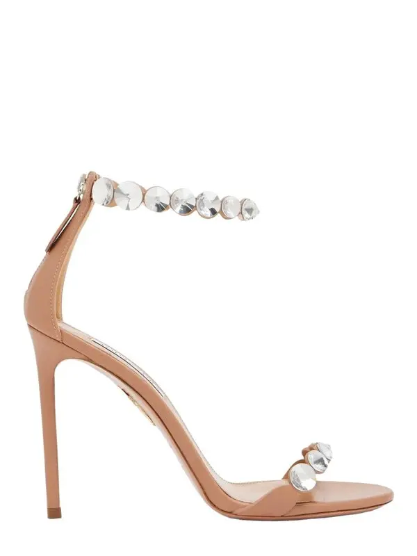 AQUAZZURA Maxi Tequila Embellished Stiletto Sandals - Multicolor