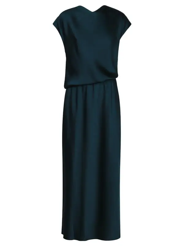 Vince Draped Long Dress - Black