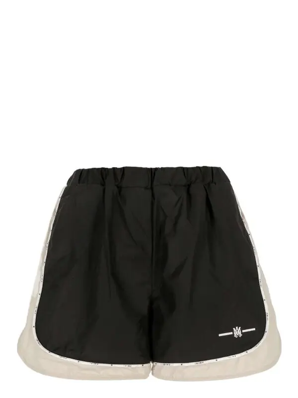 Amiri Logo Embellished Shorts - Black