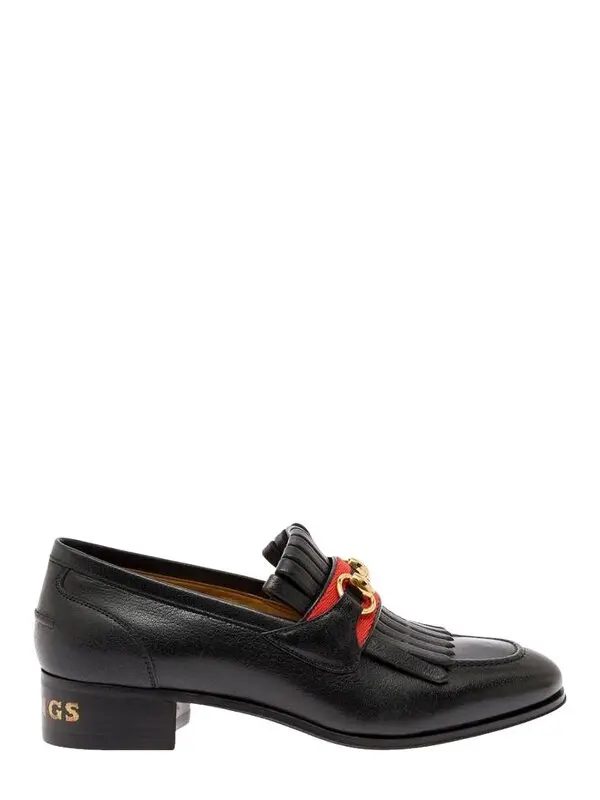 Gucci Horsebit-detail Leather Loafers - Black