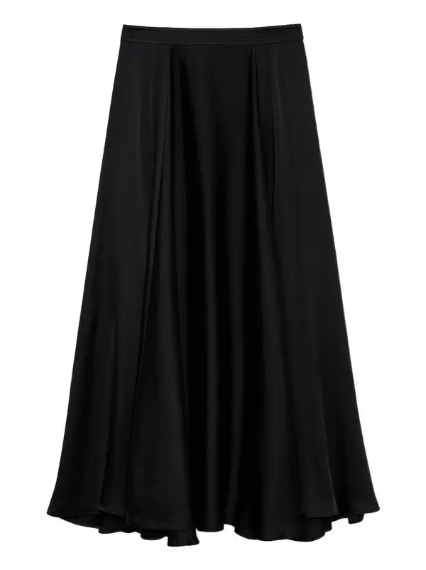 ANINE BING Flared Midi Skirt - Black