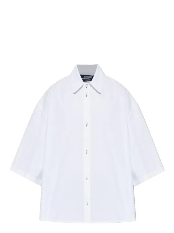 Jacquemus Collared Short-sleeve Shirt - White