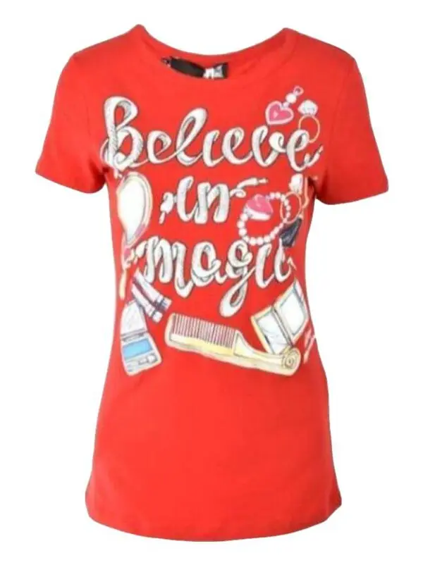 Moschino Graphic Print T-shirt - Orange