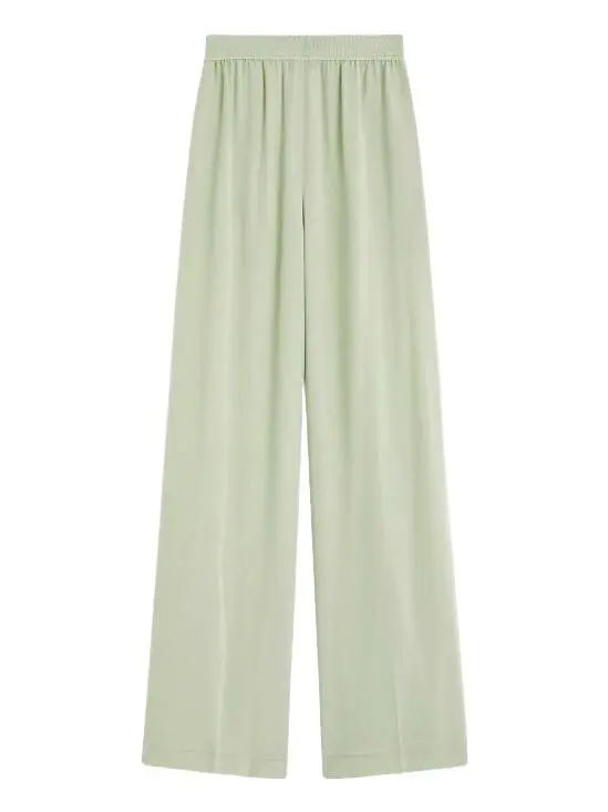 JOSEPH Hulin Wide Leg Trousers - Matcha