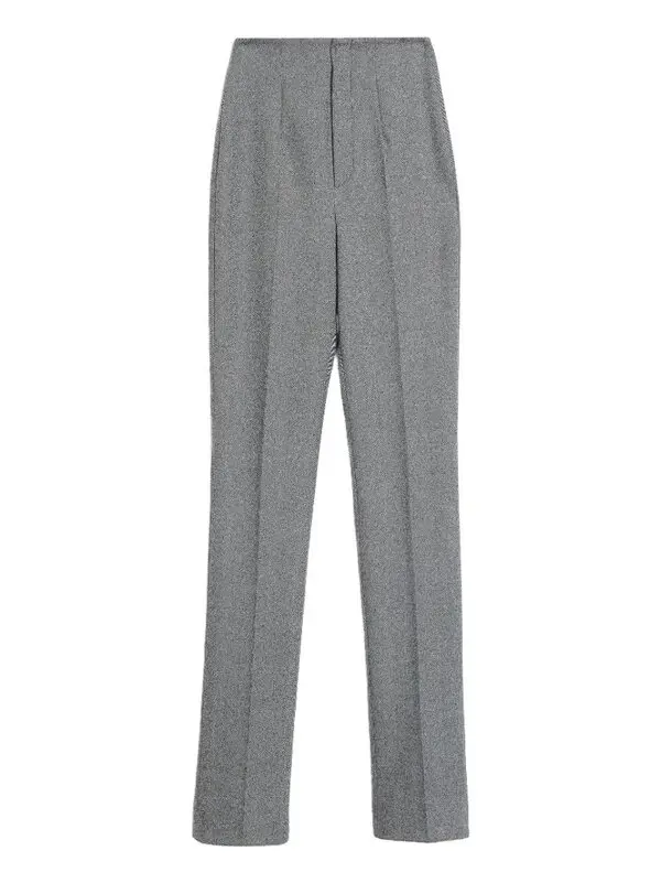 Sportmax Chevron-knit High-waisted Trousers - No