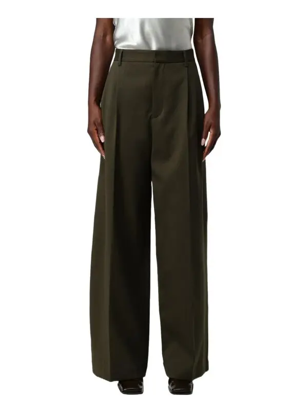 DARKPARK High-waist Wide-leg Trousers - Black