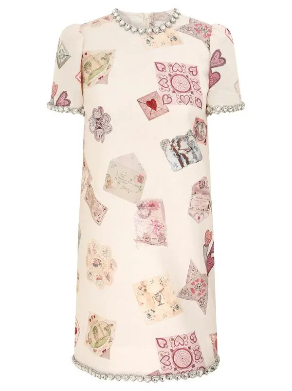 Zimmermann Hypnotic Jewelled Shift Dress - Cream-love-letter