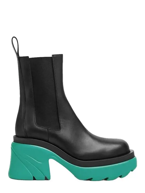 Bottega Veneta Flash Chelsea Boots - Black/sea King Blue