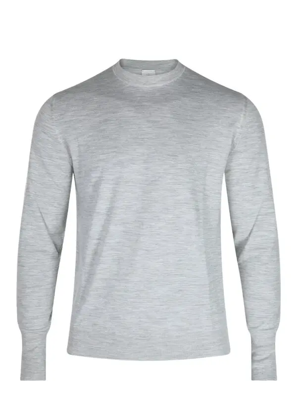 Eleventy Ribbed Crewneck Jumper - Gray