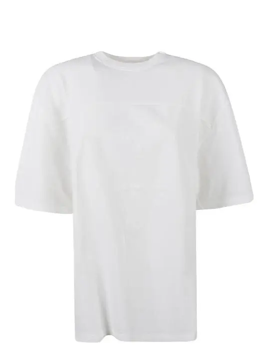 MORDECAI Cotton T-shirt With Striped Details - White