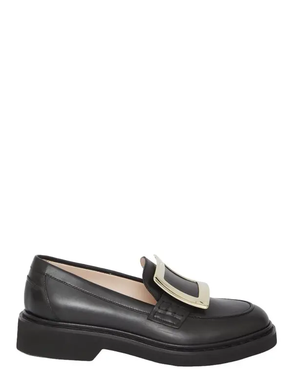 ROGER VIVIER Buckled Loafers - Black