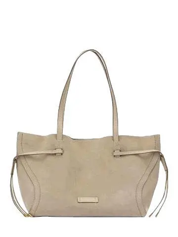 GIANNI CHIARINI Drawstring Shoulder Bag - Nude