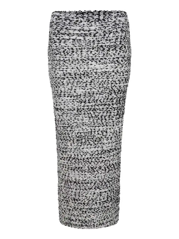 Alberta Ferretti Back Slit Midi Skirt - Gray