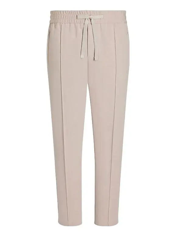 Dolce & Gabbana Pressed Crease Straight-leg Trousers - Beige