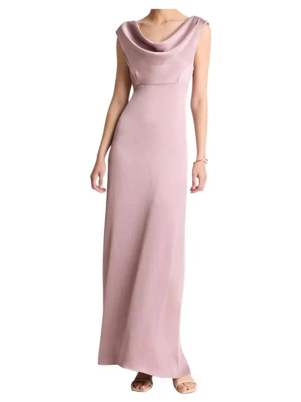 Vince Cowl Neck Sleeveless Maxi Dress - Beet Root