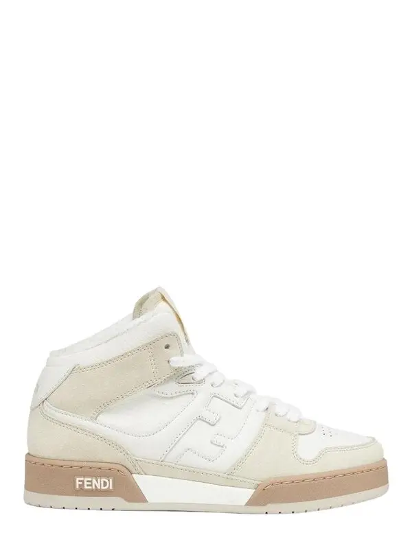 Fendi Match High-top Sneakers - White