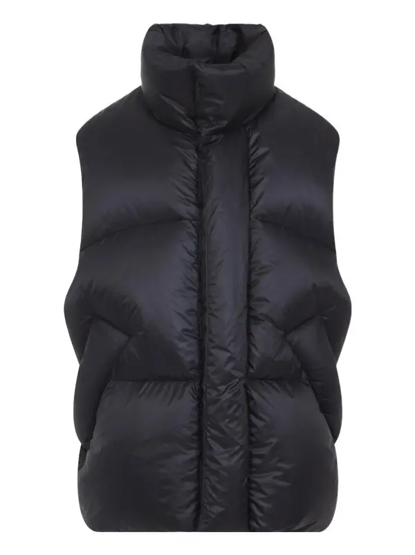 MORDECAI High-neck Down Vest - Black