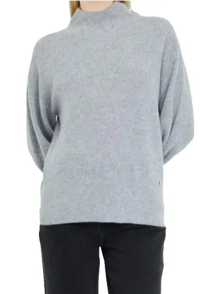 Liu Jo Beaded Puff Sleeve Jumper - Gray