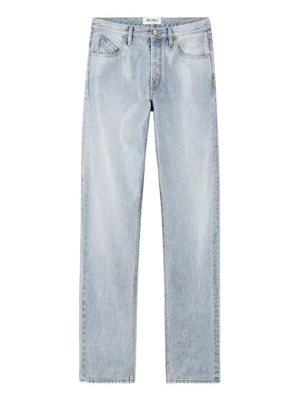 Attico Straight-leg Logo Jeans - Sky-blue