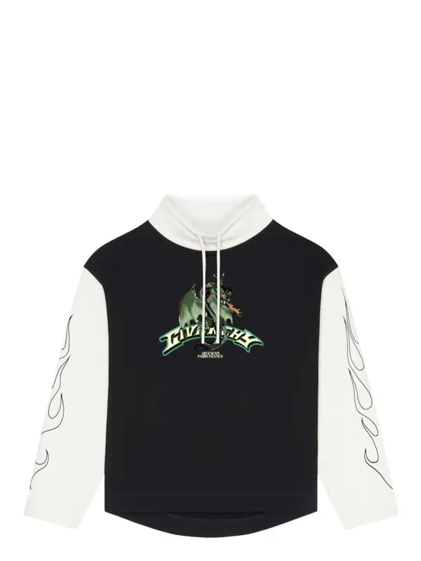Givenchy Long-sleeved Sweater With Logo Pattern - Black