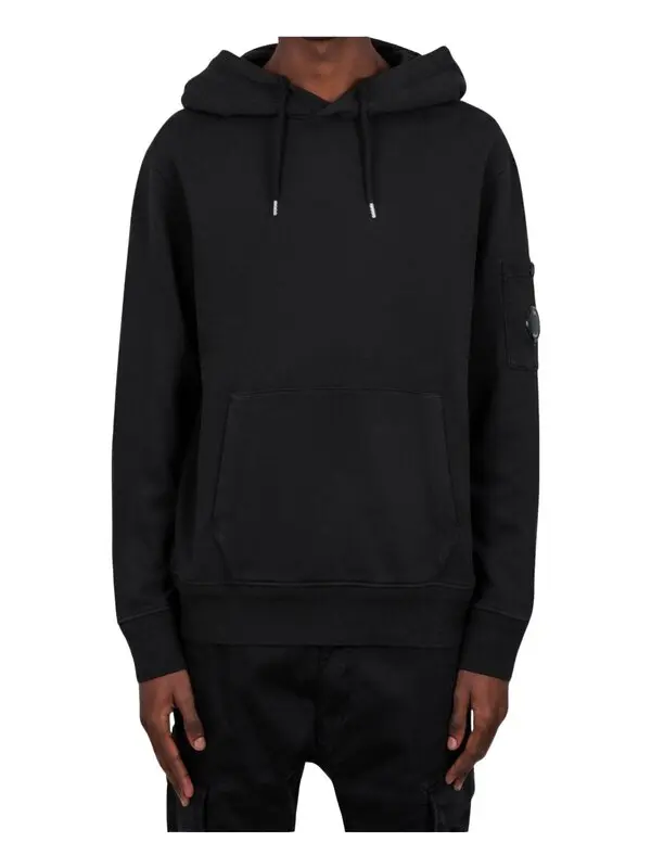 C.P. COMPANY Hooded Sweatshirt With Kangaroo Pocket - Black