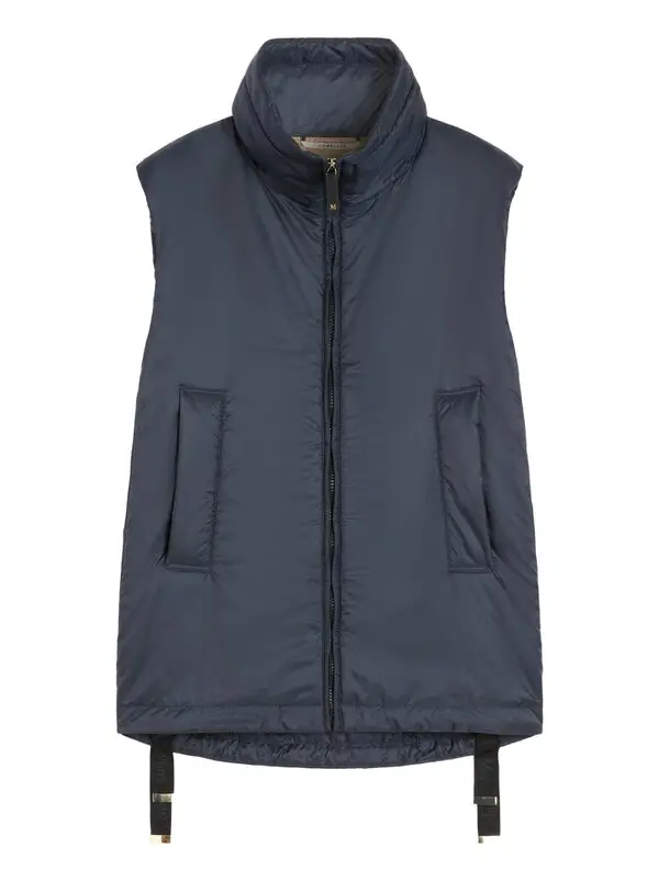 Max Mara Greenve Zip-up Gilet - Midnight Blue