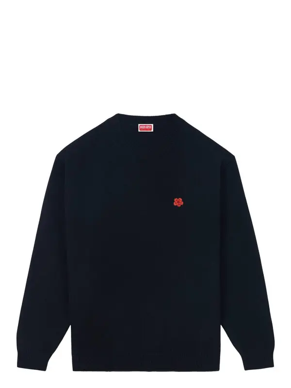Kenzo Boke Flower Knitted Jumper - Black