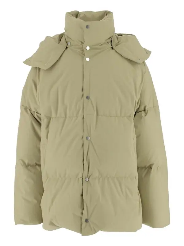 Bottega Veneta Hooded Down Jacket - Nude