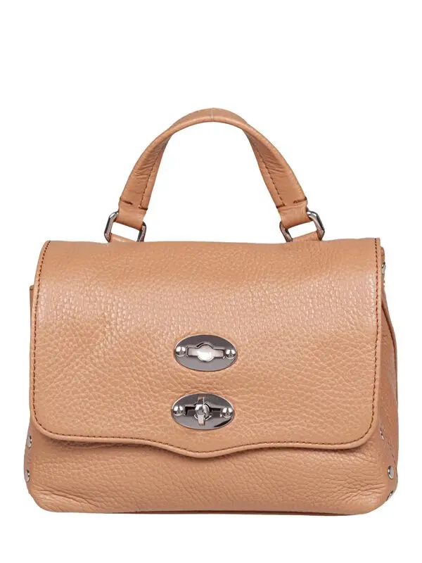 ZANELLATO Postina Twist Lock Small Tote Bag - Brown