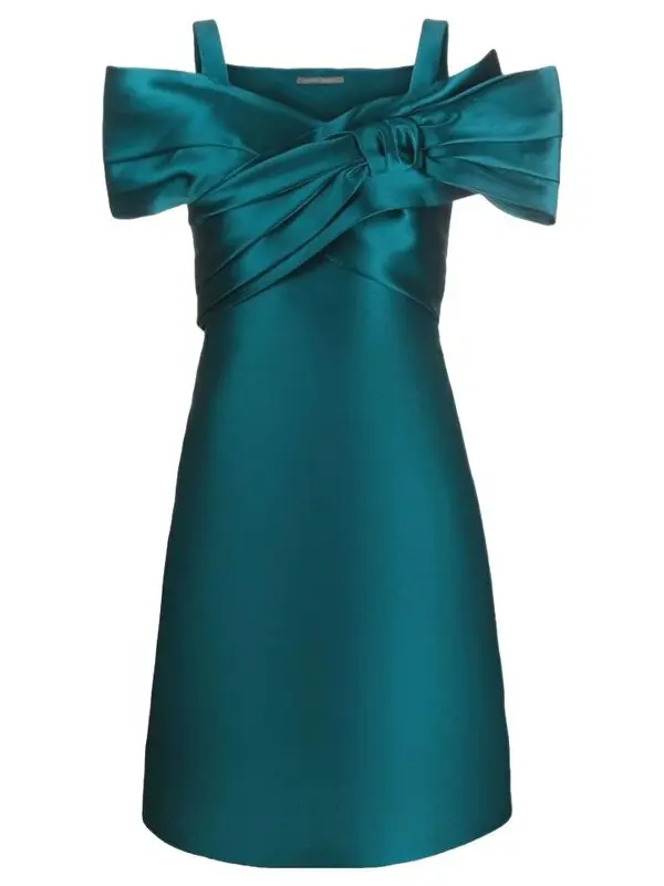 Alberta Ferretti V-neck Mini Dress - Green