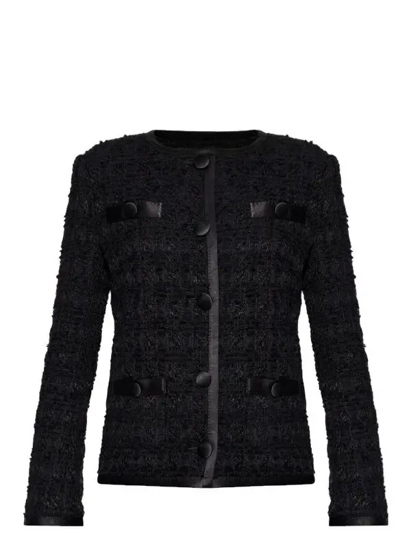 Dolce & Gabbana Tweed Blazer - Black