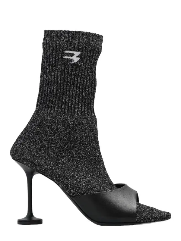 Balenciaga 3b Sock Pumps - Black/silver