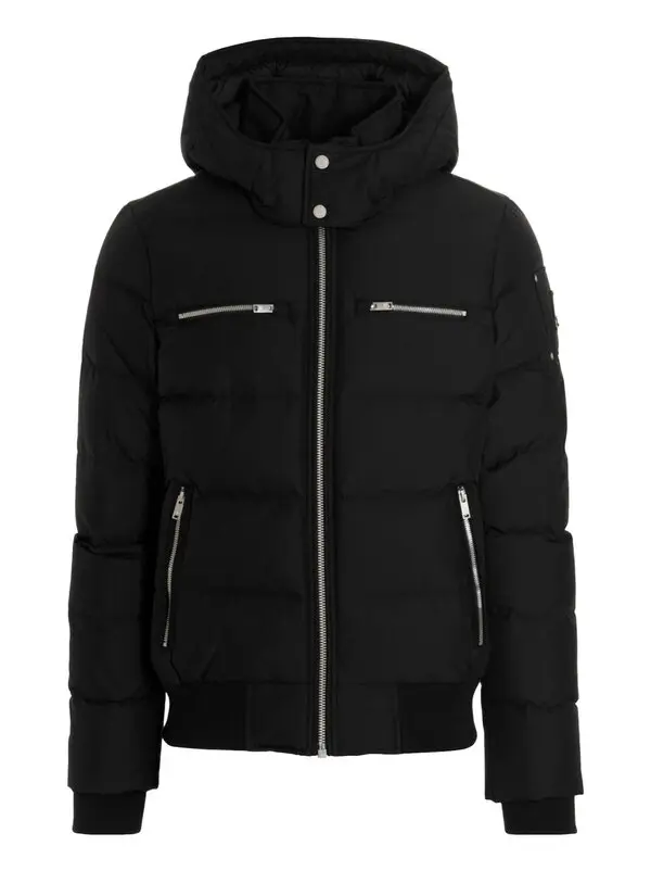 Moose Knuckles Cloud Shearling Bomber Jacket - Black
