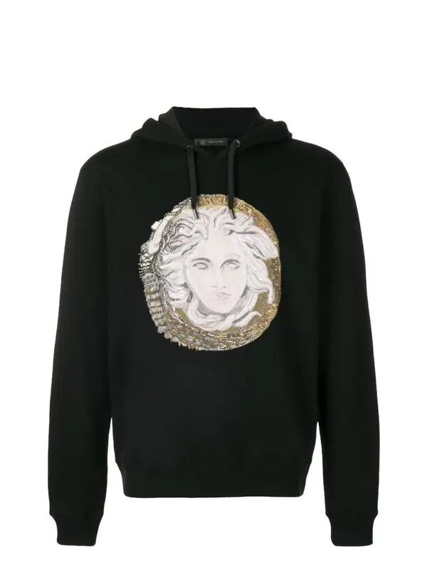 Versace Medusa Hooded Hoodie - Black