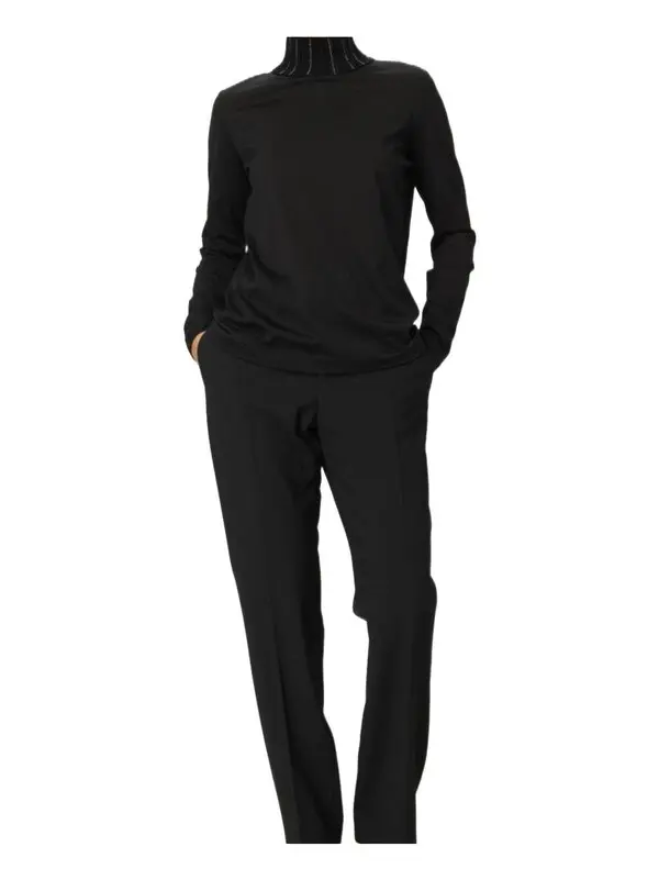 Fabiana Filippi Ribbed Roll Neck Jumper - Black