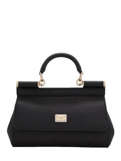 Dolce & Gabbana Small Sicily Handbag - Black