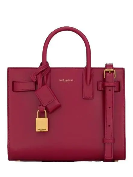 Saint Laurent Sac De Jour Nano Tote Bag - Raspberry Pink