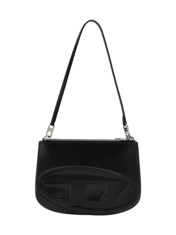 DIESEL® 1-dr Twin Printed Shoulder Bag - Black