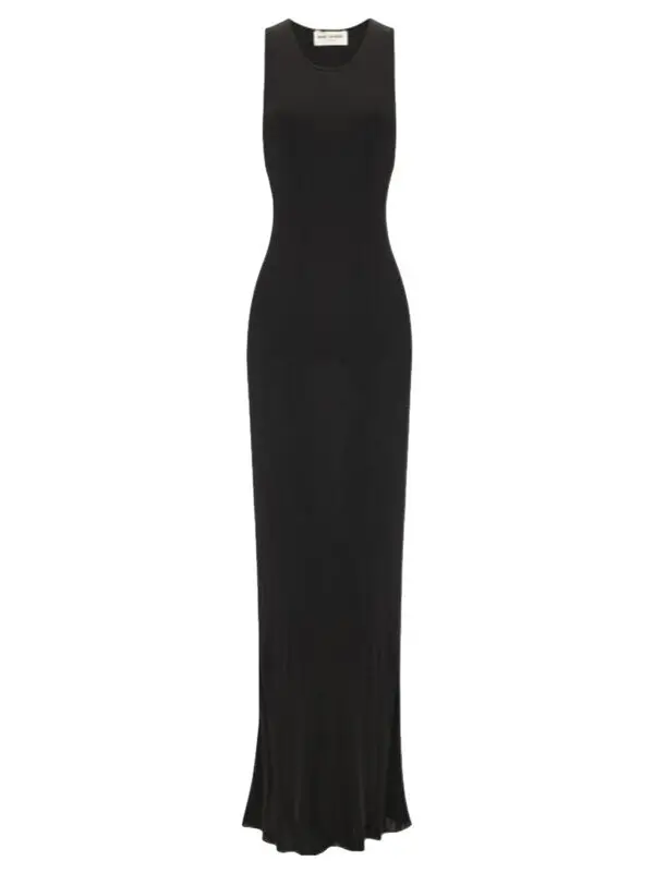 Saint Laurent Sleeveless Maxi Dress - Black