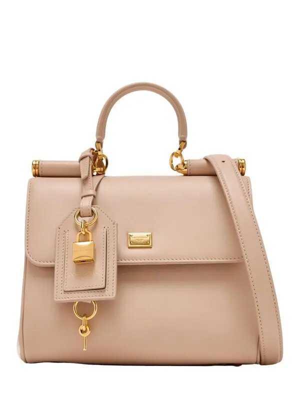 Dolce & Gabbana My Sicily Logo Plaque Handbag - Pink