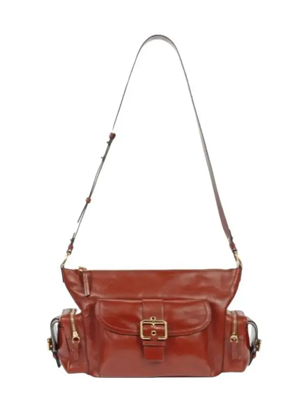 Chloé Camera Leather Crossbody Bag - Red